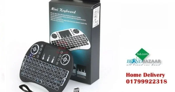 Wireless Mini Keyboard with Backlit, Touchpad for Android TV Box and PC