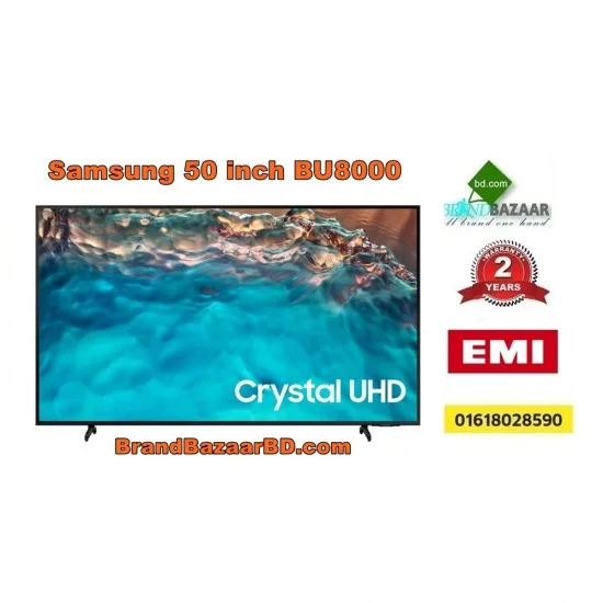 Samsung 50 inch BU8000 Crystal UHD 4K Smart Television