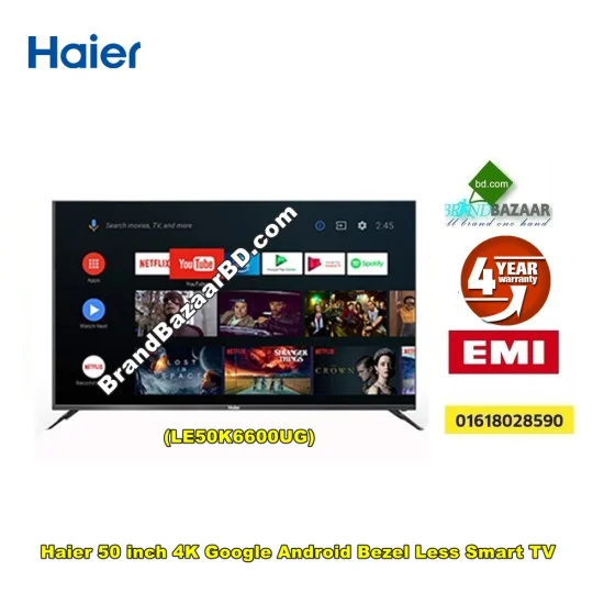 Haier LE50K6600UG 50 Inch 4K Google Smart TV Price in BD