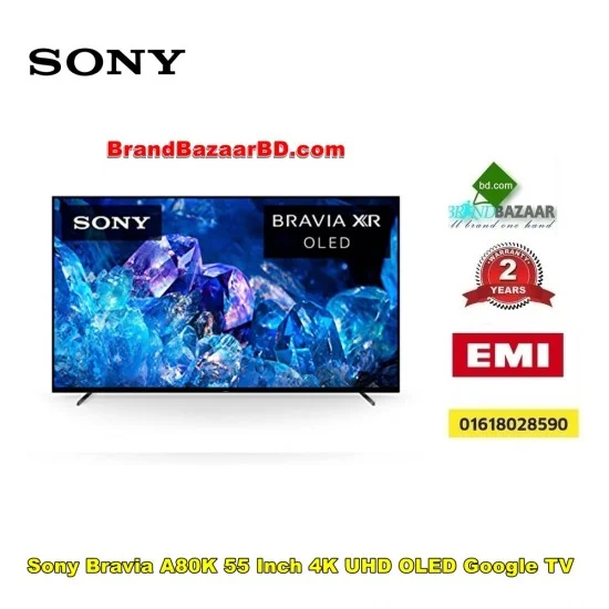 Sony Bravia A80K 55 Inch 4K UHD OLED HDR Android Google TV