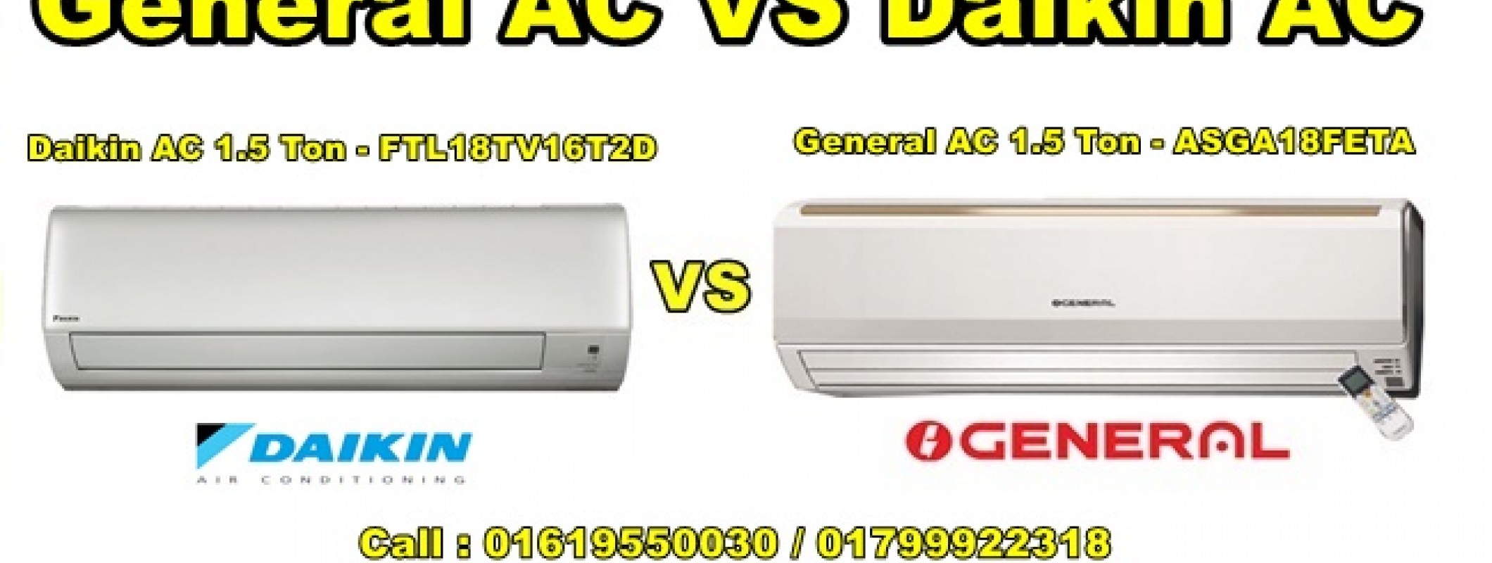 General AC VS Daikin AC Comparison 2023 || Which one is Best